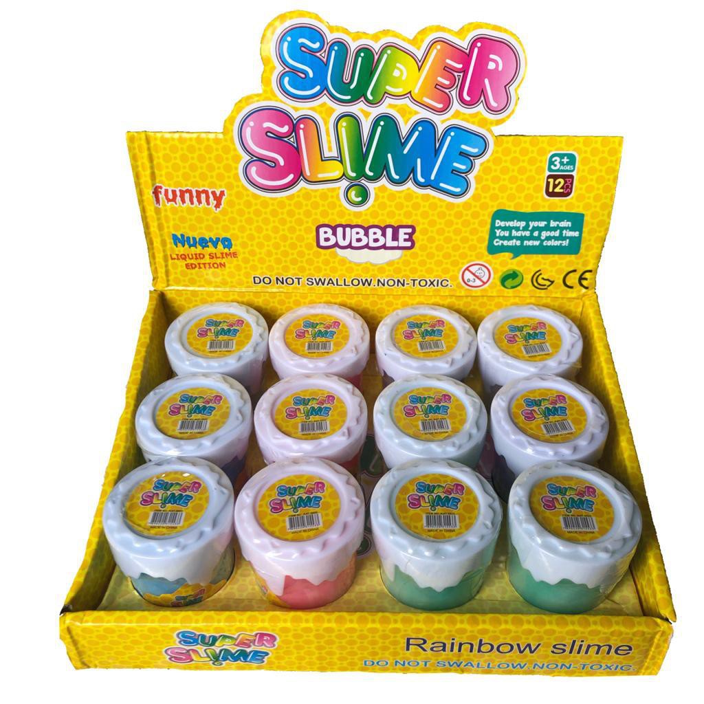 12 Unidades Super Slime Bubble Amoeba Massinha infantil Geleca | Shopee ...