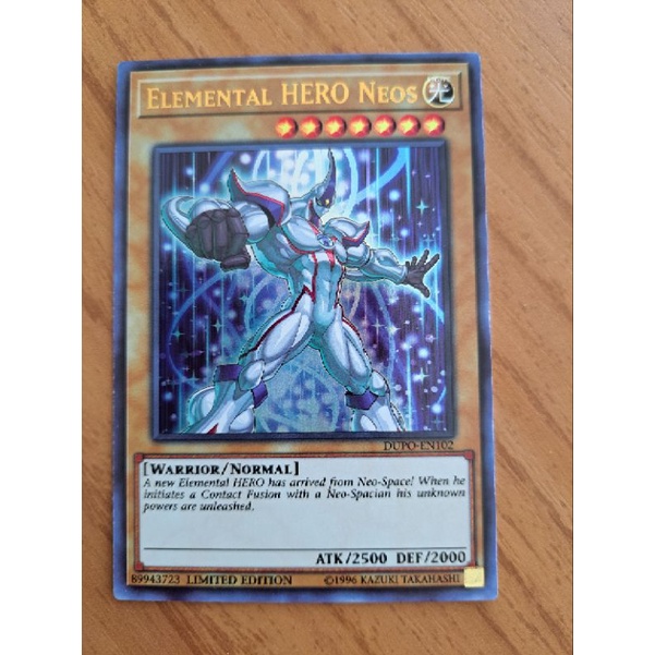 Card Yugioh Elemental Hero Neos original e nova | Shopee Brasil