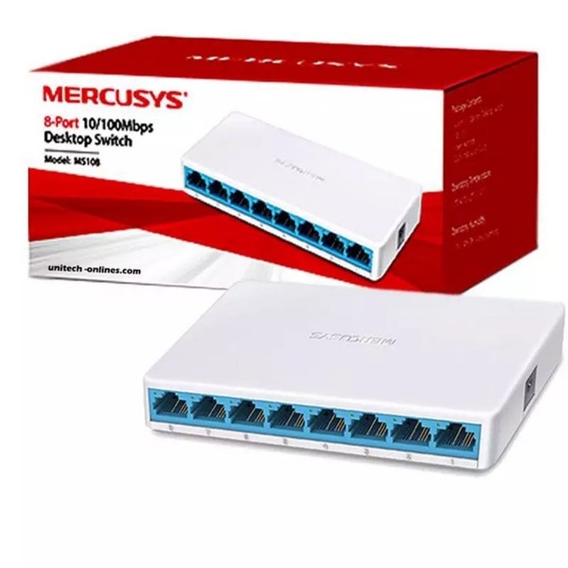 Switch 8 Portas Mercusys MS108 10/100Mbps | Shopee Brasil
