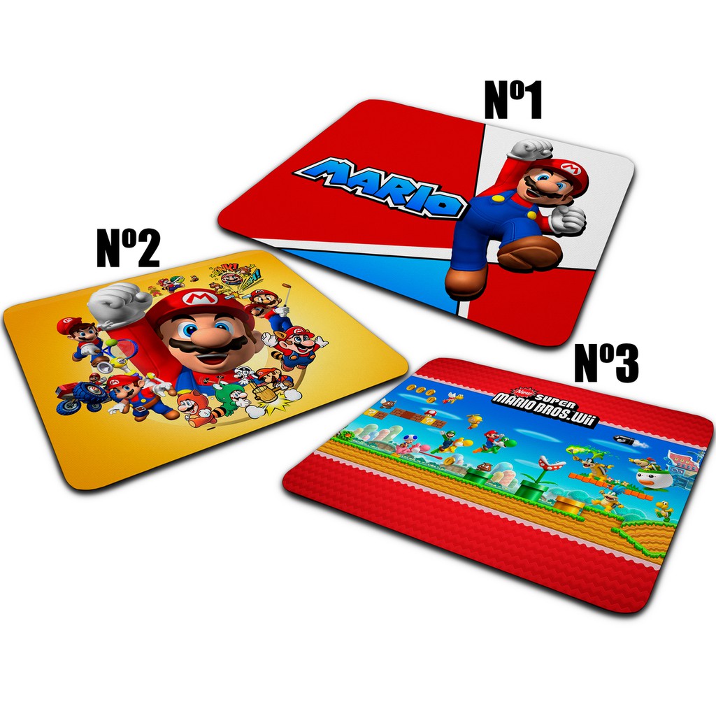 Mousepad Mouse Pad Super Mario Bros Nintendo Jogo Game | Shopee Brasil
