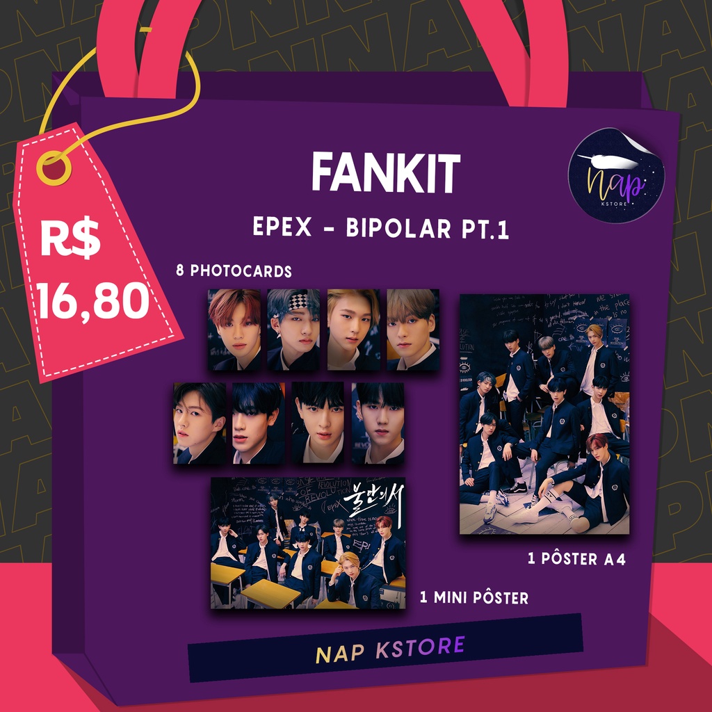 EPEX - Bipolar pt.1 | fankit fanmade | mini poster photocard | Shopee Brasil