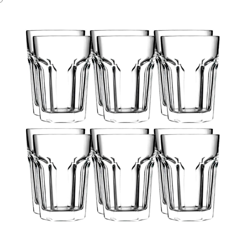 Jogo C/12 Copos Alto De Vidro Chicago Long Drink 310mL | Shopee Brasil