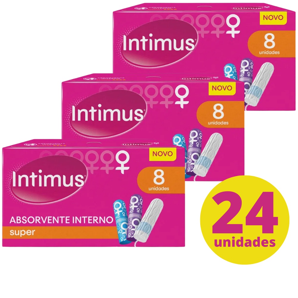 Absorvente Interno Intimus Super 24 unidades Intimus Interno | Shopee ...