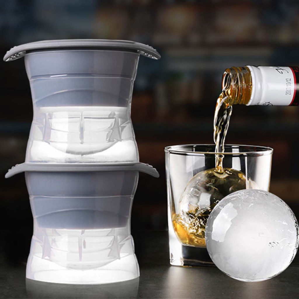 Forma De Gelo Redonda Esfera Bola Bar Whisky Ice Ball | Shopee Brasil