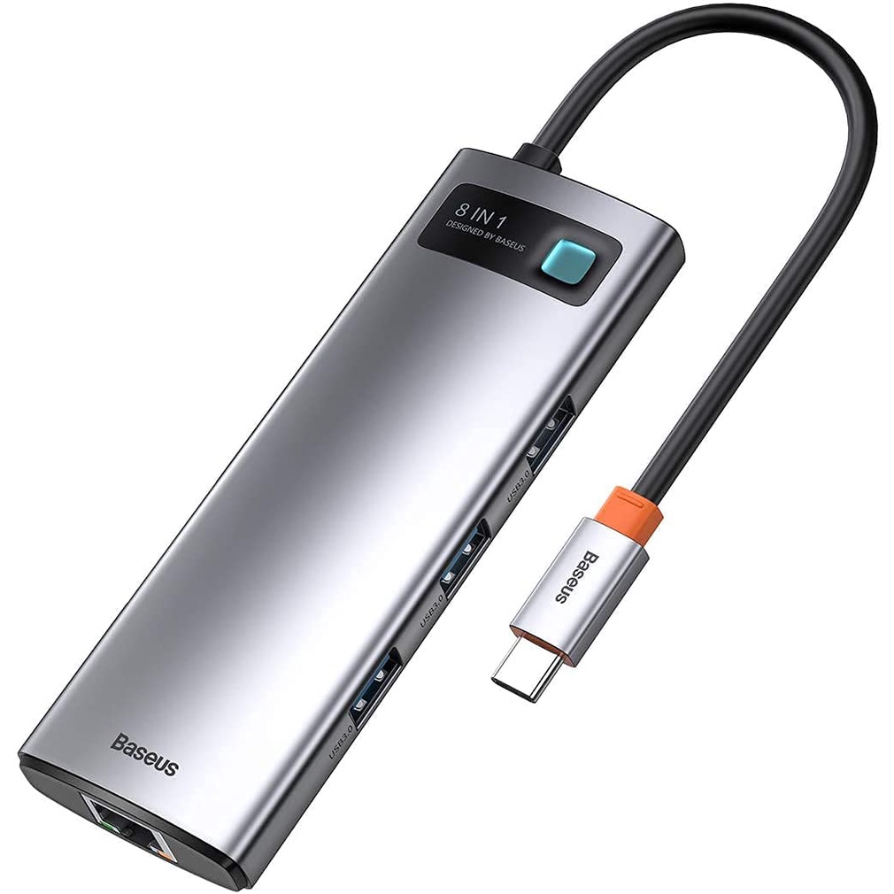 Hub Usb Type-c Baseus 6 In 1 Hdmi 4k, Rj45 Usb3.0 Chromecast - produto ...