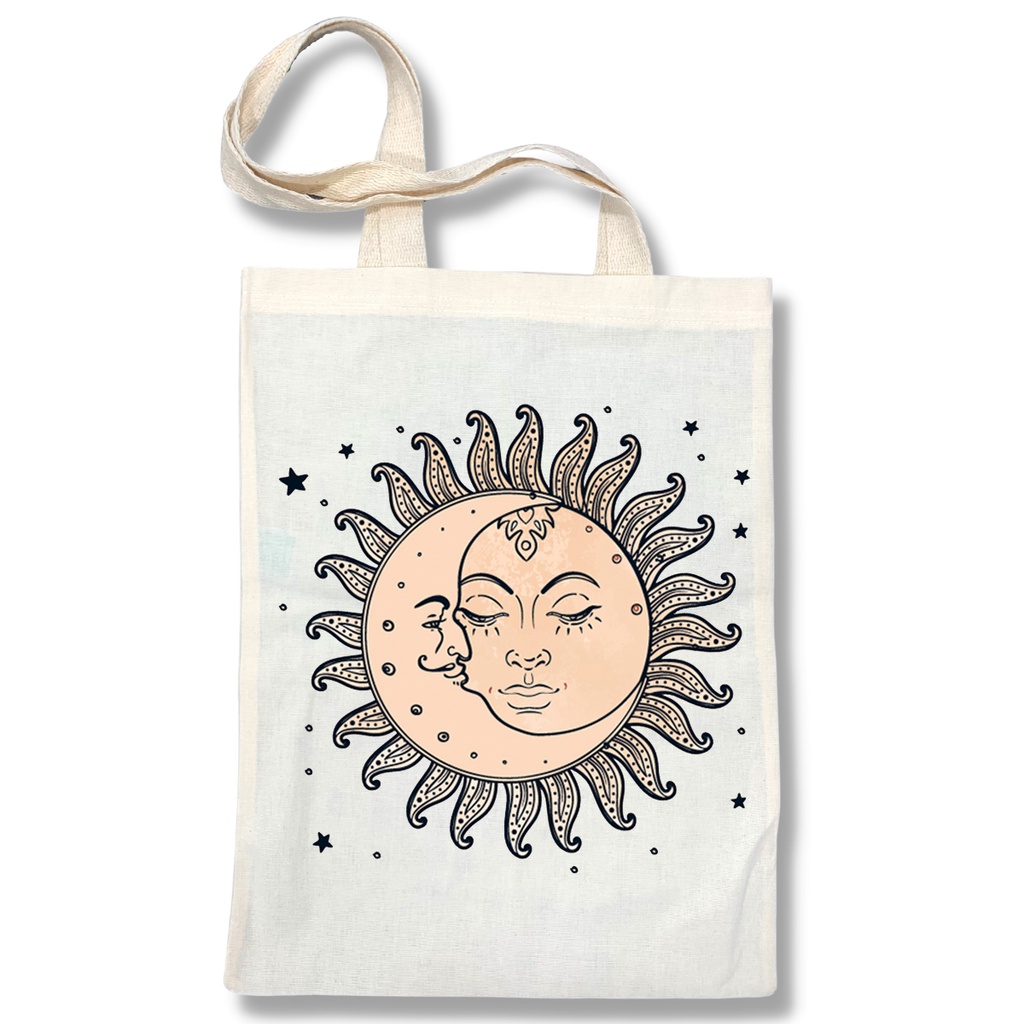 Ecobag / Sacola / Bolsa - Lua e Sol | Shopee Brasil