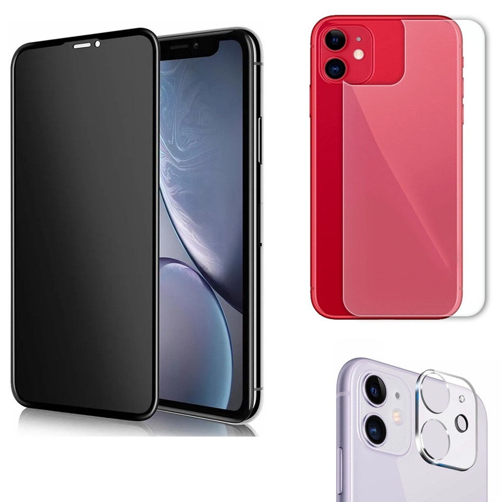 KIT 3x1 Premium IPhone 14 | Plus | Pro | Pro Max - Película de Vidro 3D com bordas - Película ...