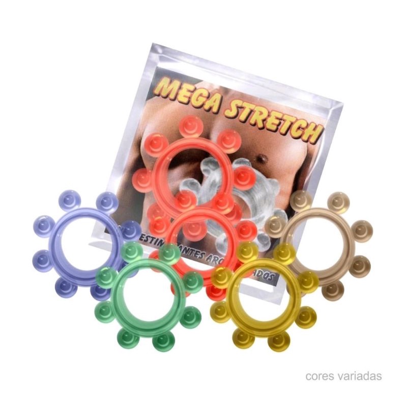 Anel Peniano Vibrador Estimulador Mega Stretch Sexo | Shopee Brasil