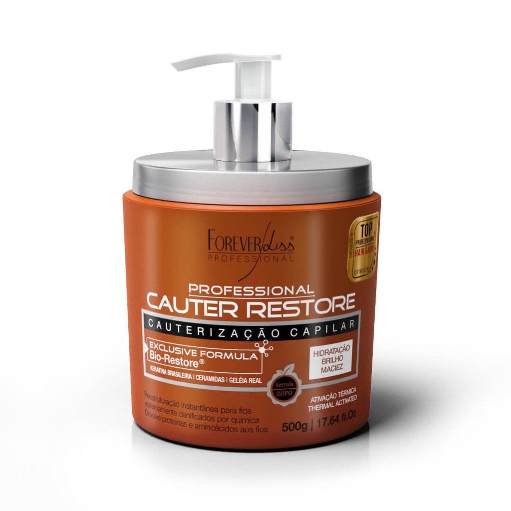 Cauterização Capilar Cauter Restore 500g Forever Liss Keratina