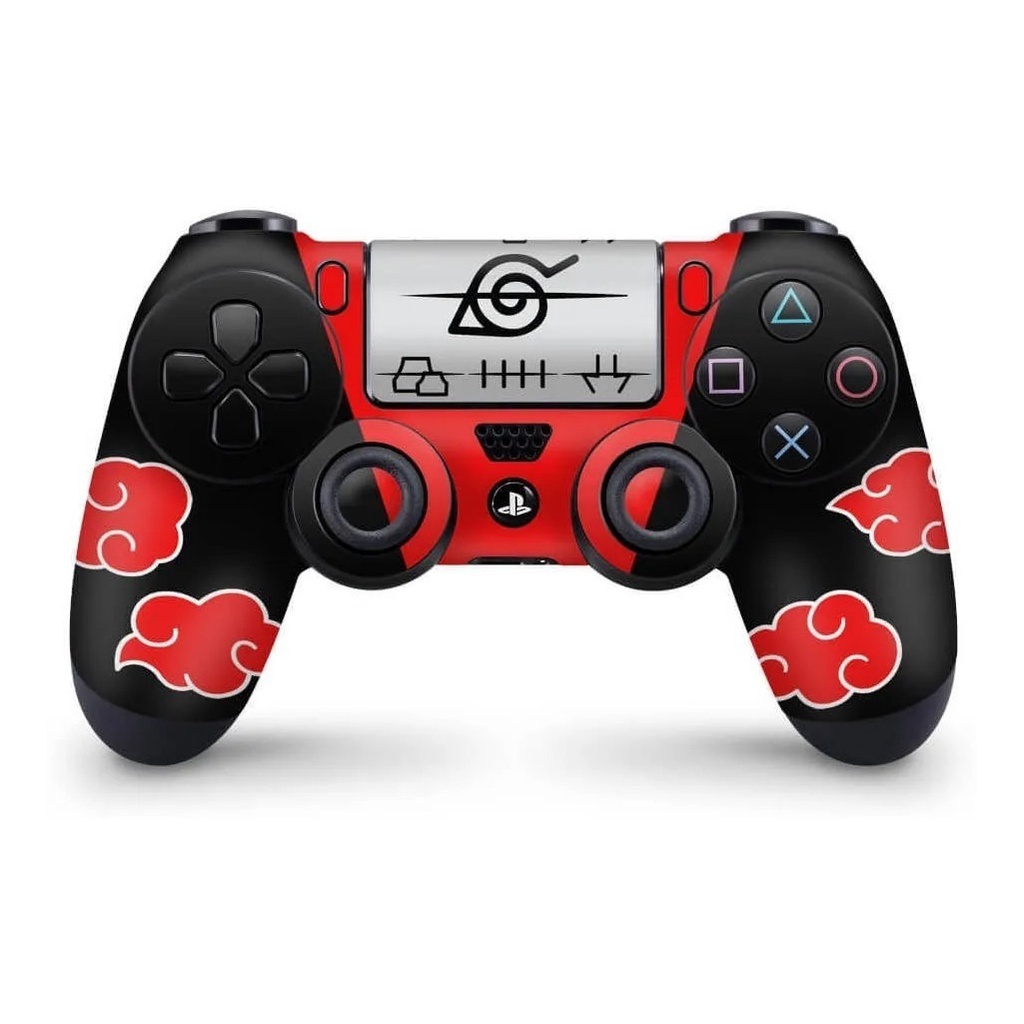 Skin Ps4 Controller akatsuki naruto/ Pele Adesiva Para Controle akatsuki / adesivo de controle ...