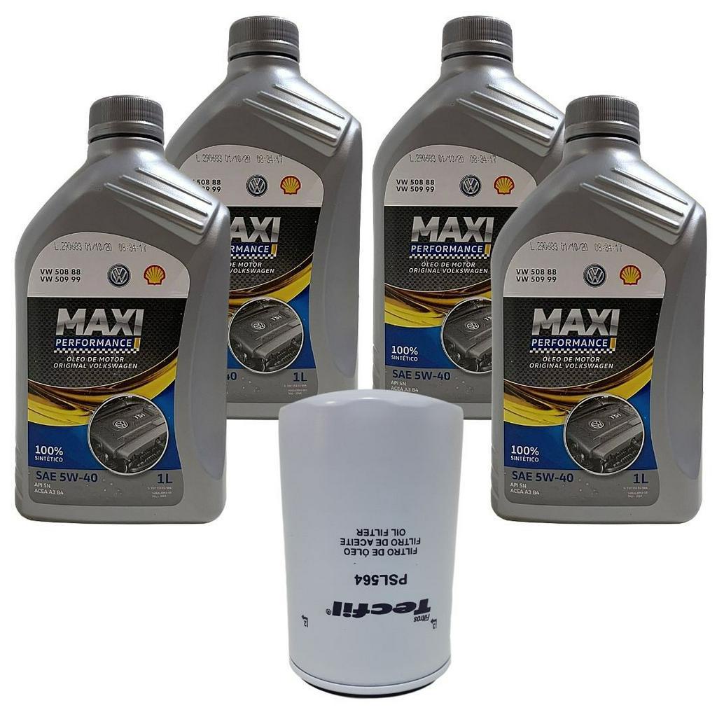 Kit Troca Oleo Maxi Shell 5w40 Filtro Vw Bora 2.0 Desde 2006 ...