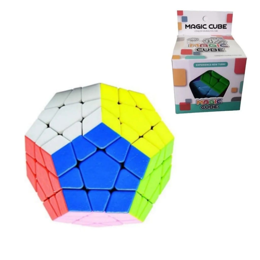 cubo magico profissional megamix cube de velocidade com 3x3 carb ...