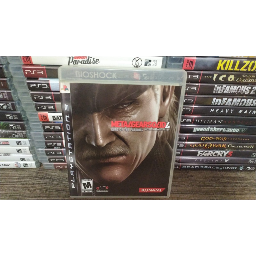 Metal Gear Solid 4 PS3 - COMPLETO - Impecável - Original | Shopee Brasil