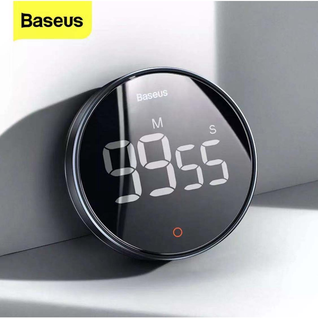 Baseus LED Timer Digital De Cozinha Para Cozinhar O Chuveiro Estudo Cronômetro Despertador ...