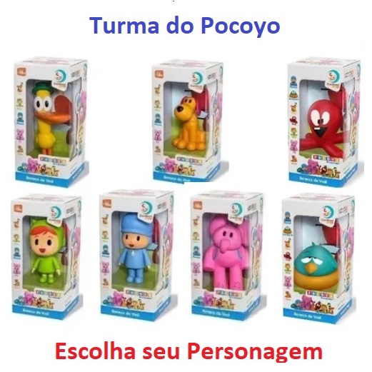 Bonecos Turma Do Pocoyo - Elly Nina Loula Pato Fred e Sonequita Monte ...