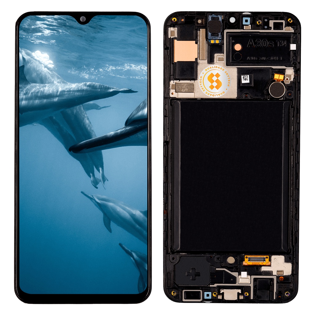 Tela Display Compativel Samsung A30s A307 Com Aro Orig. Nacional ...