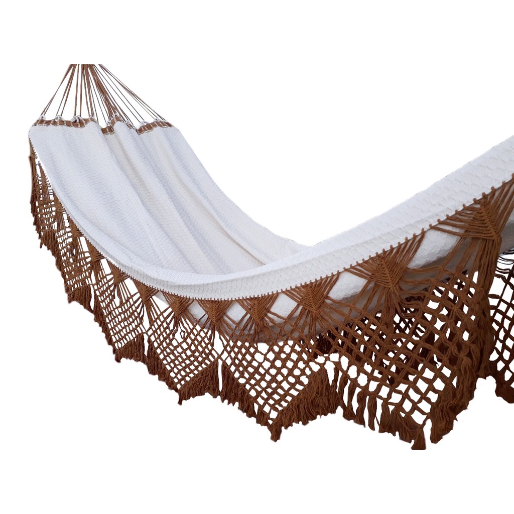 Rede De Dormir Descanso Casal Xadrez Luxuosa Varanda Artesanal | Shopee ...