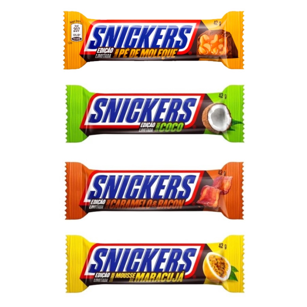 Chocolate Kit Snikers Caramelo Bacon Edição Limitada 42g - Mousse de ...