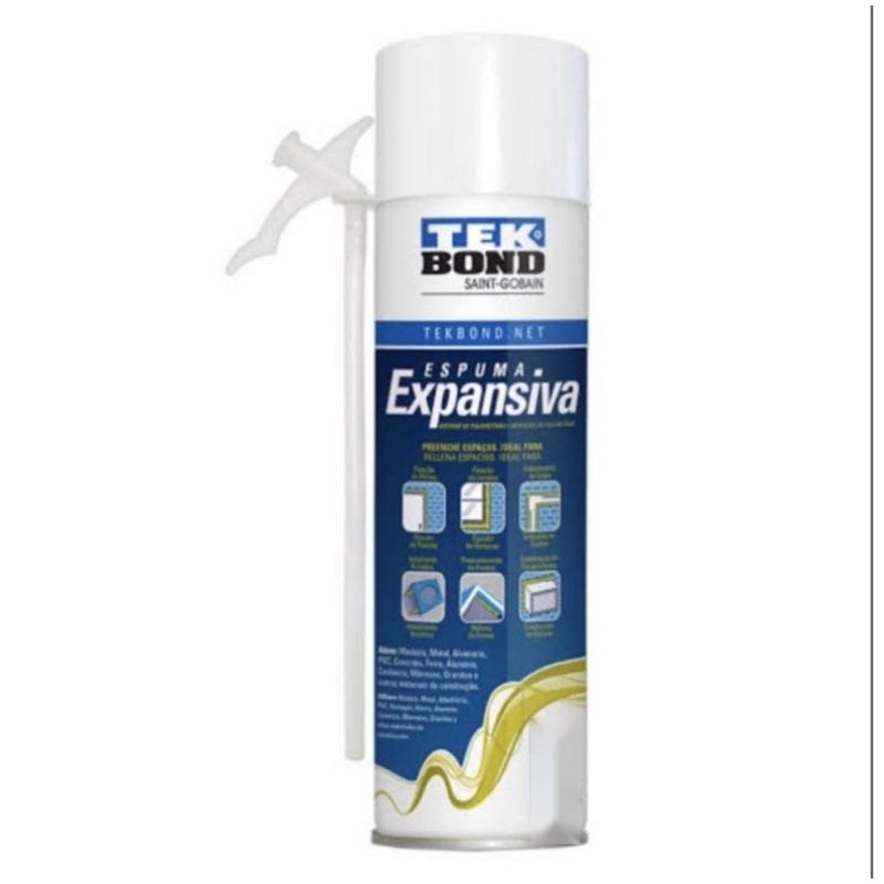 Espuma Expansiva de Pu 500ml - Tekbond | Shopee Brasil