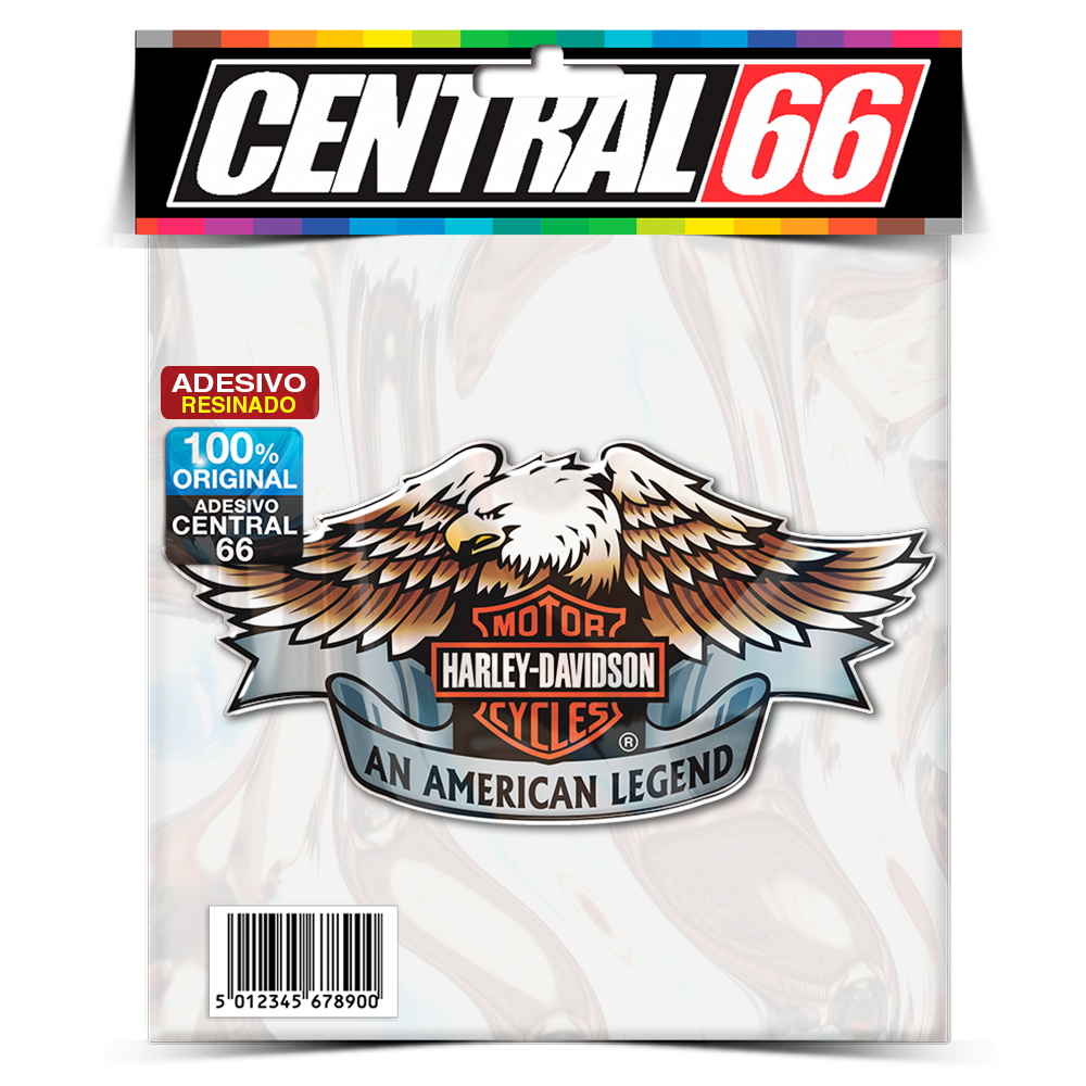 Adesivo Harley American legend 20CM Resinado Alto Relevo Emborrachado ...