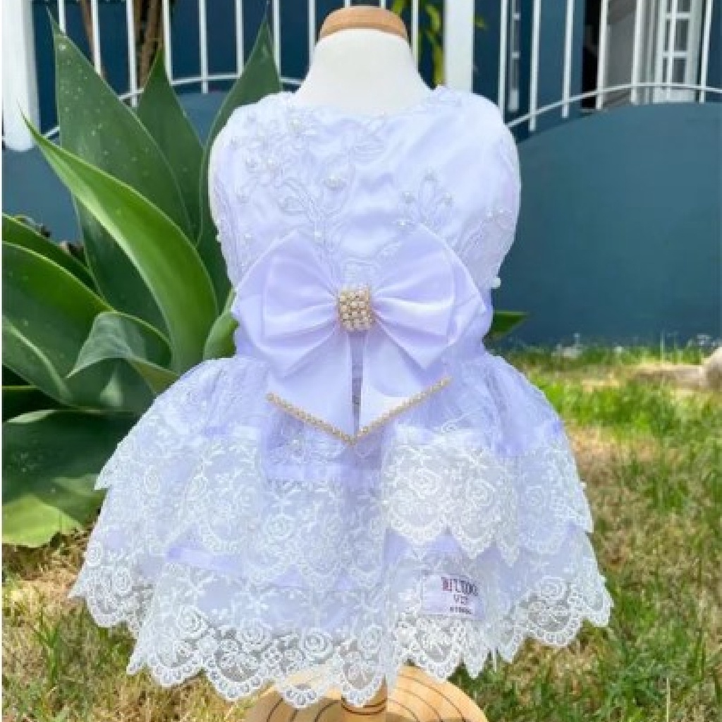 Vestido Pet Noiva Dudog Para Cachorro e Gato - Dudog | Shopee Brasil