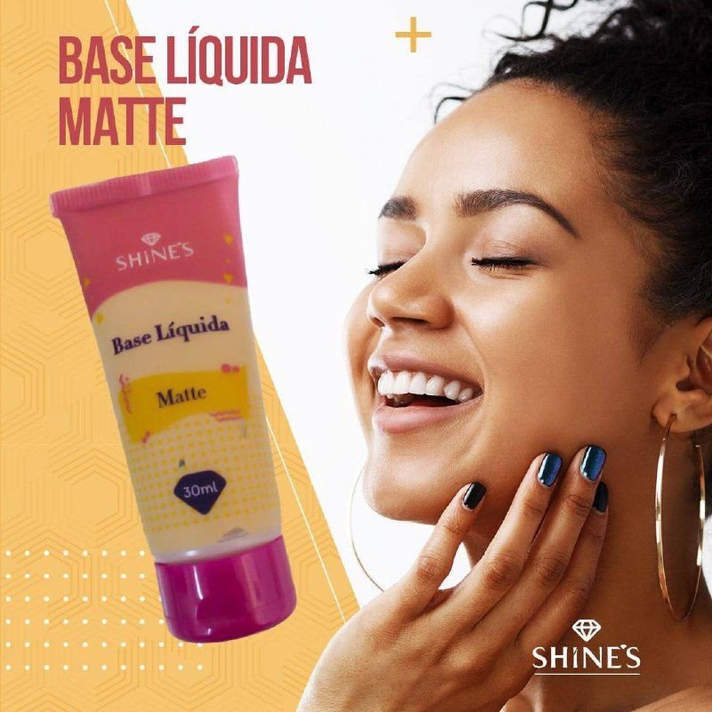 Base Líquida Matte Shine's | Shopee Brasil
