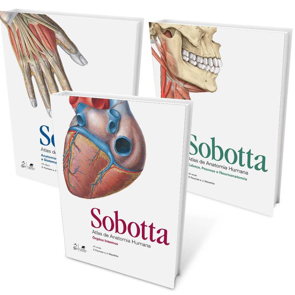 Sobotta: Atlas De Anatomia Humana (3 Volumes) | Shopee Brasil