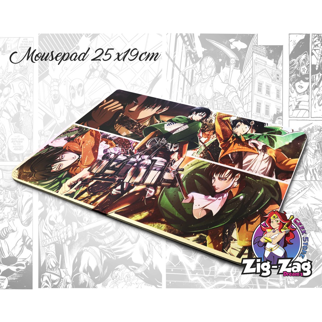 Levi Ackerman - Attack on Titan - Shingeki no Kyojin - Mousepad ...