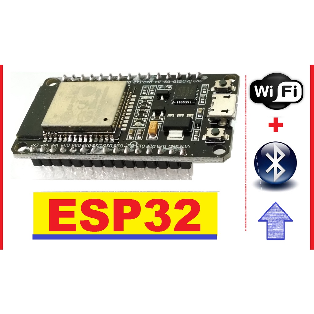 ESP32 microcontrolador Wi-Fi WIFI e BlueTooth BLE Integrado, compatível ...