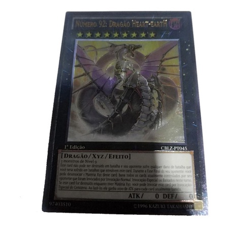 Número 92: Dragão Heart-eartH Yu Gi Oh Original +Brinde!! | Shopee Brasil