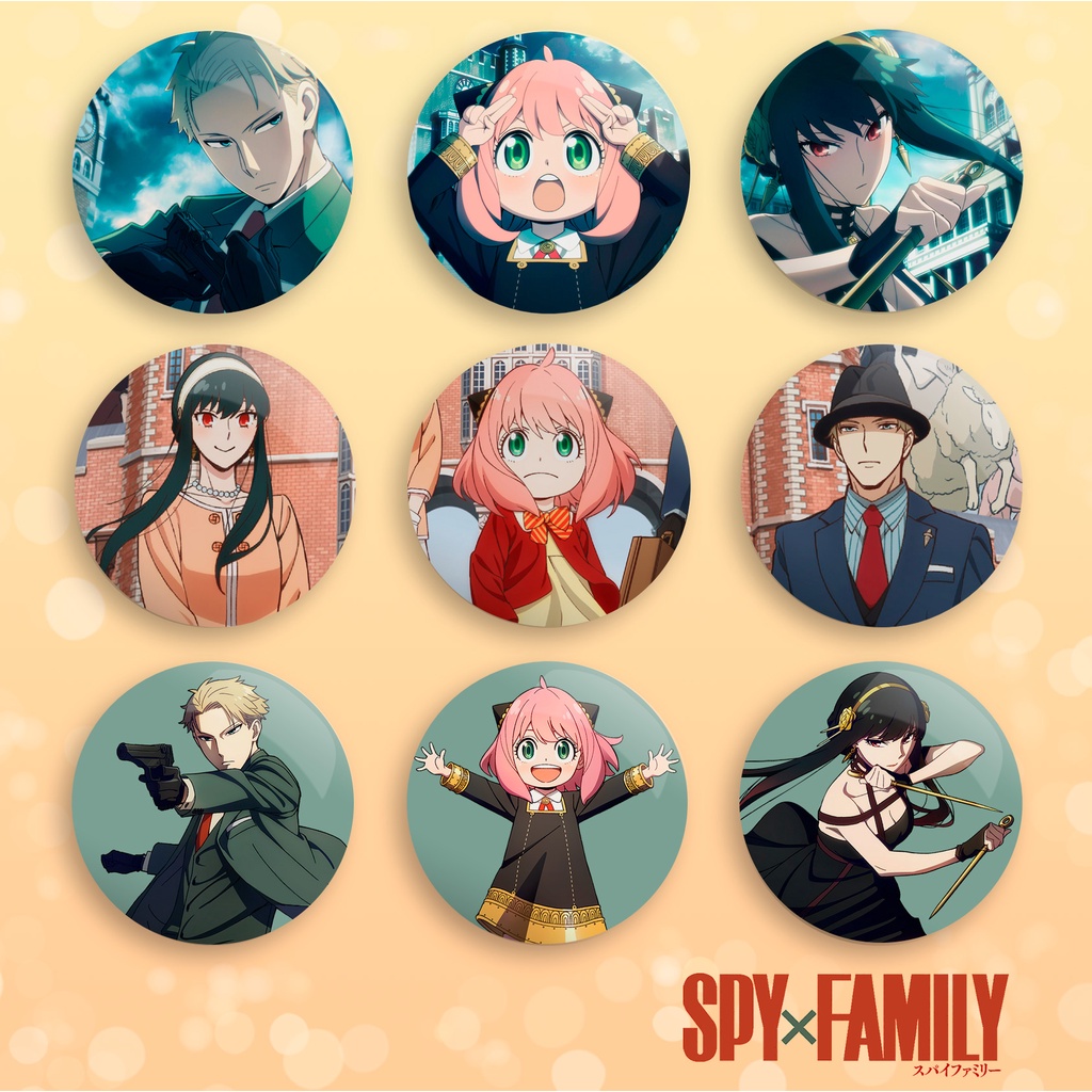 Botton SPY X FAMILY - 3,5cm Twilight Loid Yor Anya Forger broche boton ...