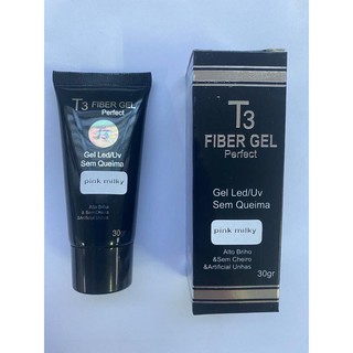 Gel T3 Fibergel clear transparente , unha de fibra , gel acrygel .PINK ...