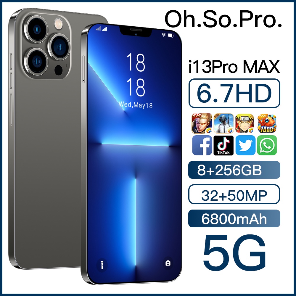 Smartphone Android 6.7 Polegadas 8 + 256GB - Escorrega o Preço