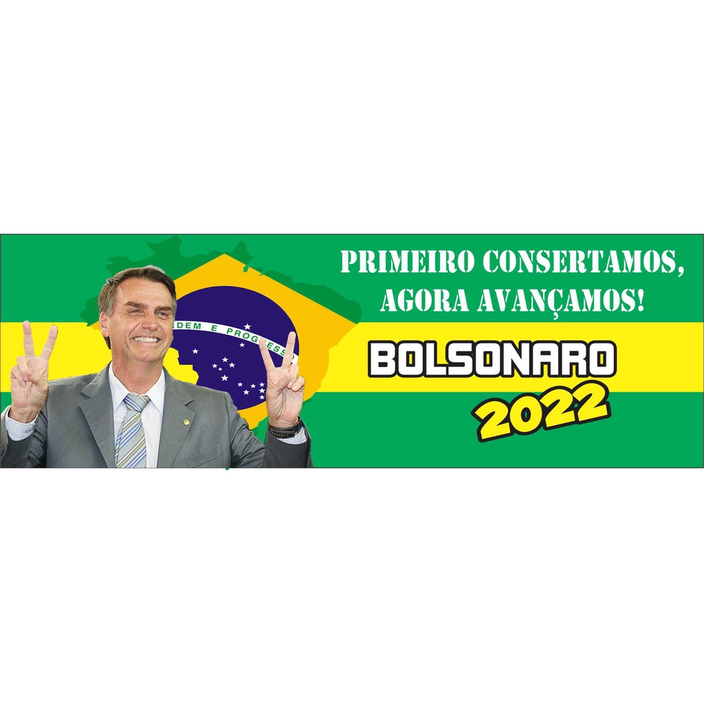 kit 10 adesivo bolsonaro 2022 envio imediato tamanho 25x8 | Shopee Brasil