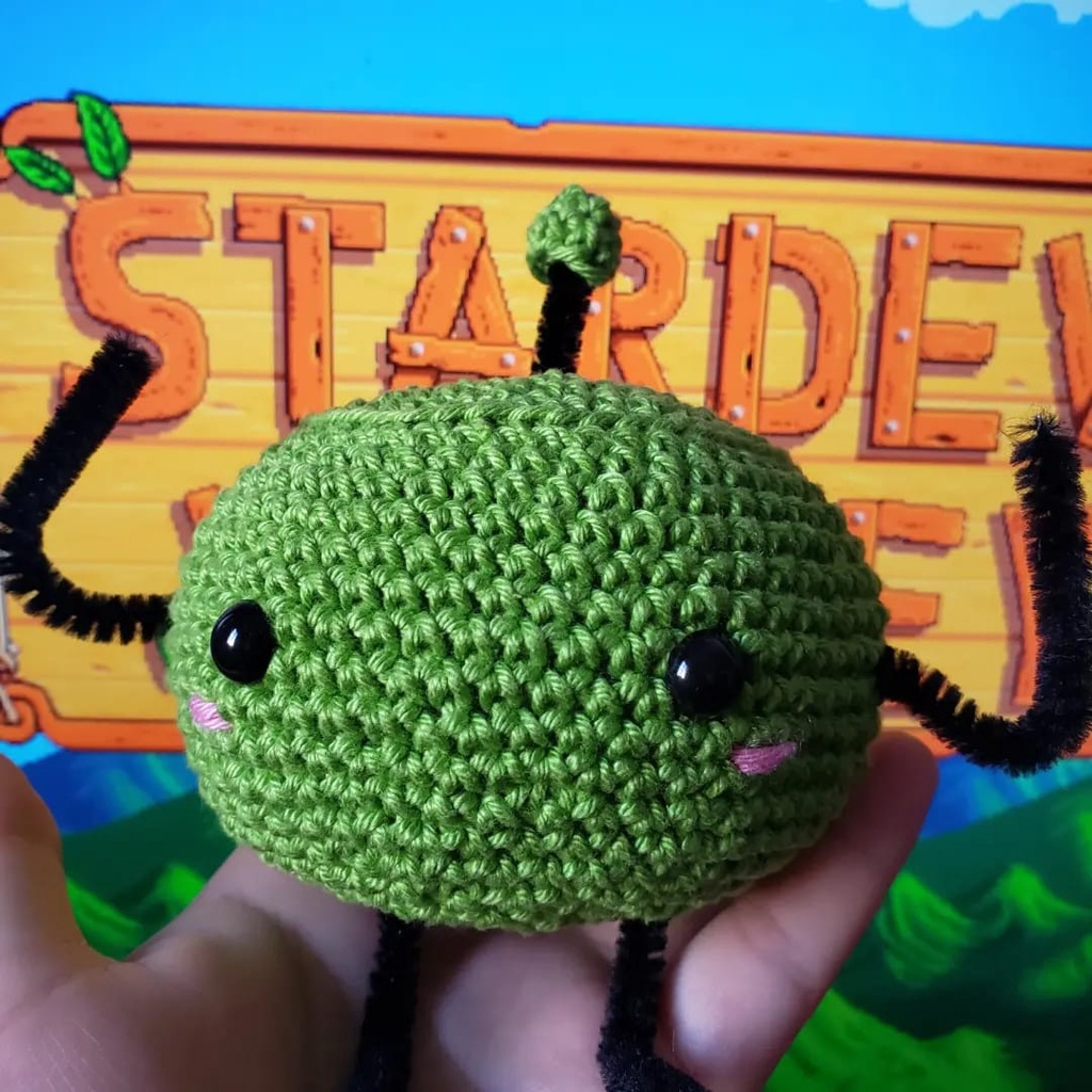 Junimo Stardew Valley Amigurumi de Crochê - Escorrega o Preço