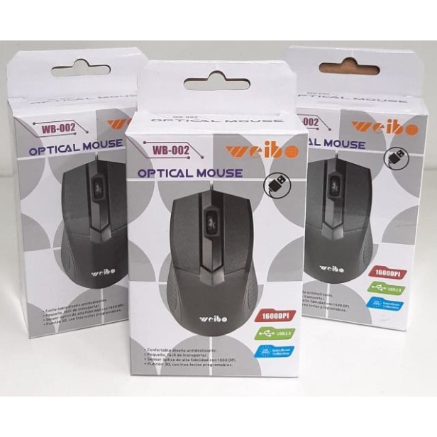 Mouse Optical Weibo WB-001para pc e notebook | Shopee Brasil