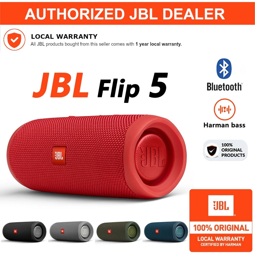JBL-Flip 5 alto-falante Bluetooth mini portátil IPX7 à prova d'água sem ...