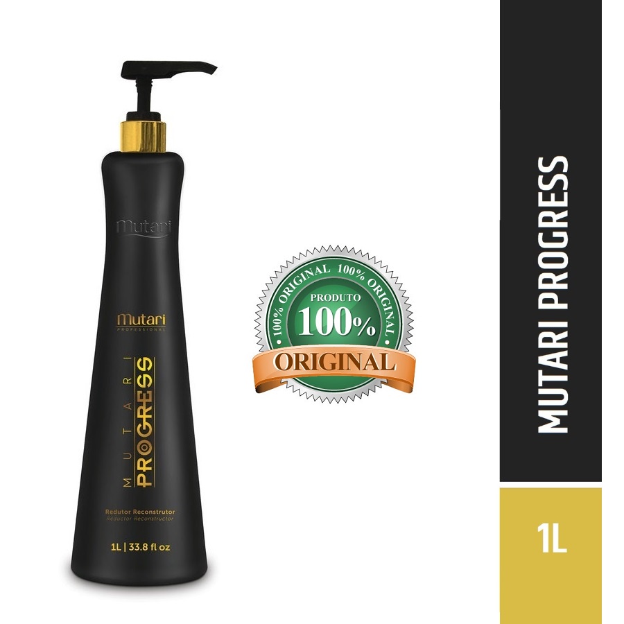 Escova Progressiva Mutari Progress Redutor Reconstrutor e Selagem Sem Formol 1 Litro - Original ...