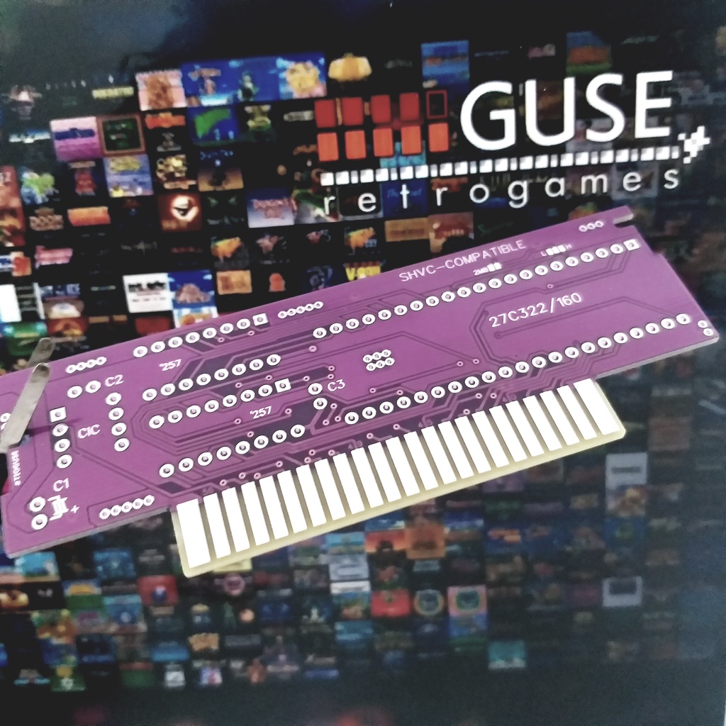 [PCB-4MB] Placa de Circuito Impresso para Reposição de jogos de SNES ...