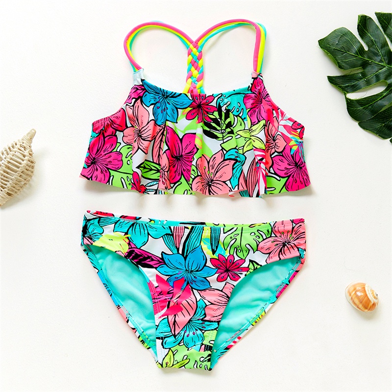 4-16 Anos Biquíni Infantil Maiô Verão Praia Para Menina Crianças Roupa ...