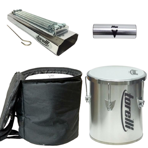 Kit Samba Pagode Percussao Repique Aluminio Torelli Fll Shopee Brasil