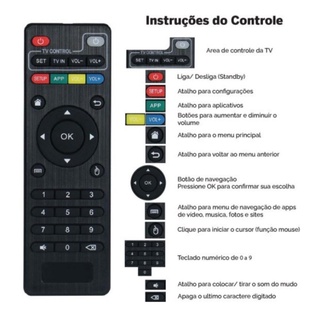 Controle Universal Tv Box Original Macio Resistente Leve | Shopee Brasil