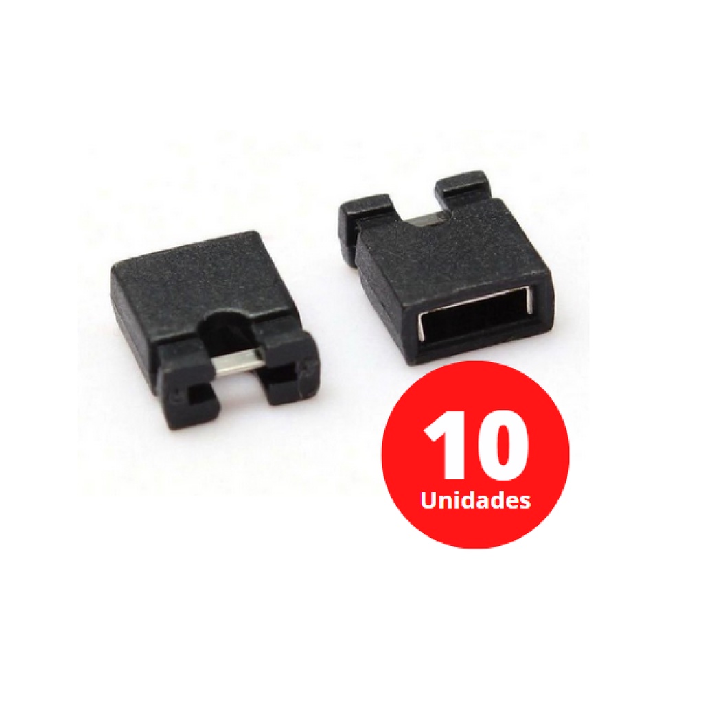 Mini Jumpers 2,54mm 10 Unidades Para CNC Shield Ramps Impressora 3D ...