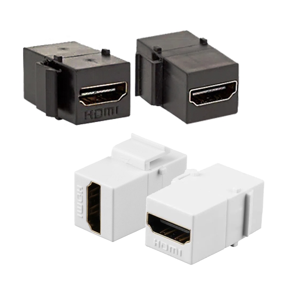 Tomada Keystone Emenda HDMI 1.4 e 2.0 - Full HD e 4K UHD - Branco ou ...