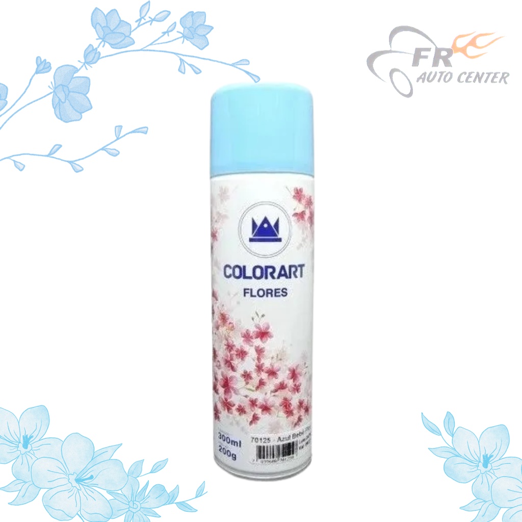 Tinta Spray Azul Bebe Flor Natural Artificial Especial | Shopee Brasil