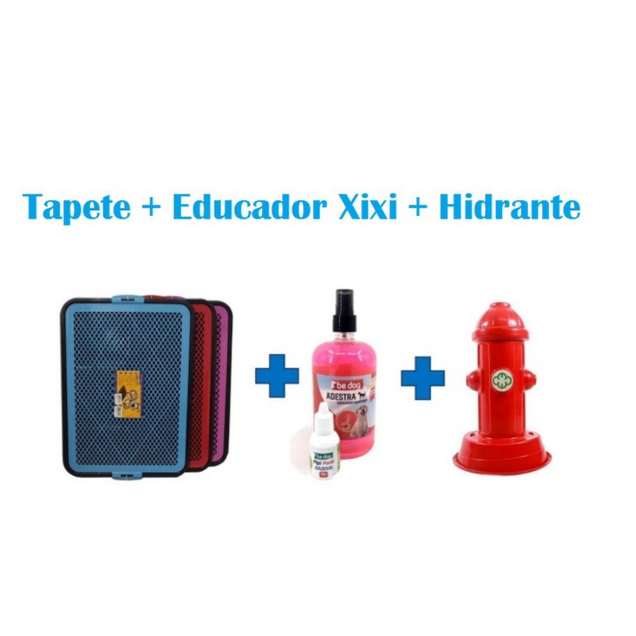 Kit Hidrante Poste Postinho Educador Xixi Fácil + Tapete Canino ...