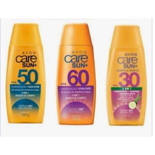 Protetor solar 2 em 1 corpo e rosto AVON CARE SUN+ 120g | Shopee Brasil