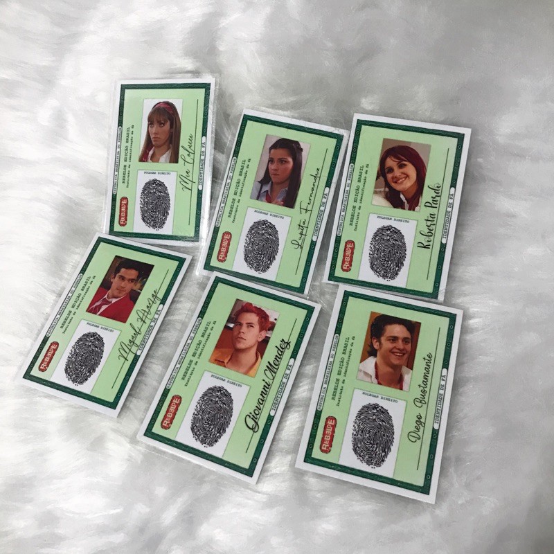 Identidade de fã - Rebelde/RBD (unidade) - Leia a descrição | Shopee Brasil