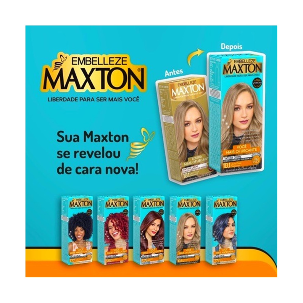 Tinta De Cabelo Maxton Kit Econômico Todas As Cores | Shopee Brasil
