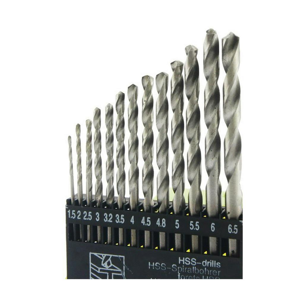 JOGO DE BROCA PARA METAL COM 13 PEÇAS AÇO RÁPIDO ( HSS ) 1.5 a 6.5mm ...